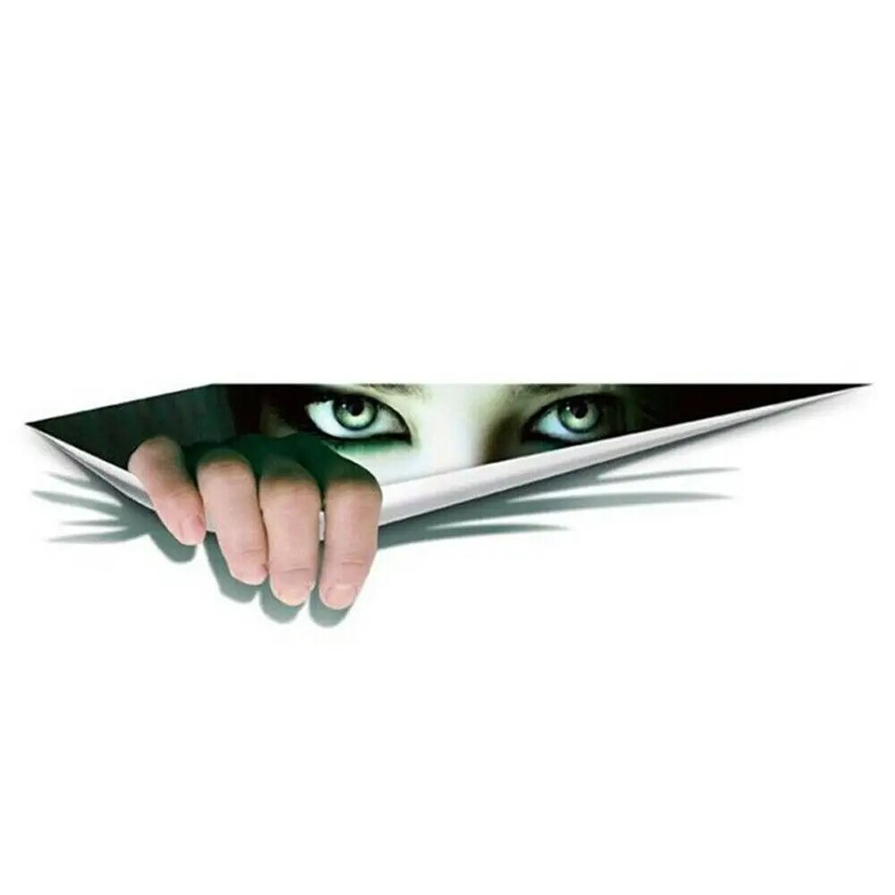 Новая лазерная 3D наклейка на автомобиль, автомобильные аксессуары, страшные глаза, автомобильные наклейки, глаз, автостайлинг