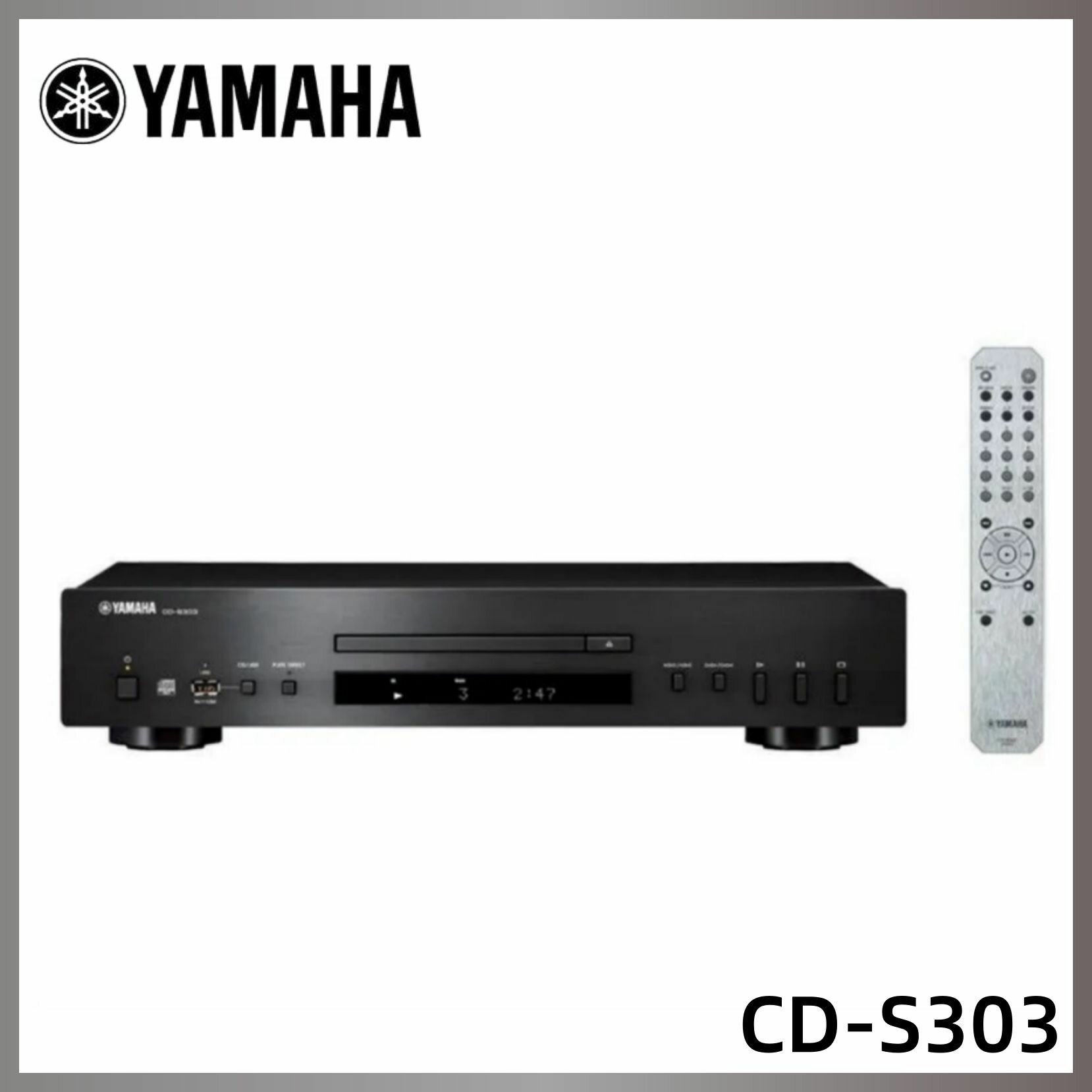 Проигрыватель Yamaha CD303CD с качеством звука HiFi USB-черный