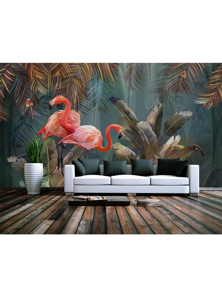 Фотообои Тропические джунгли флизелиновые 200х120см