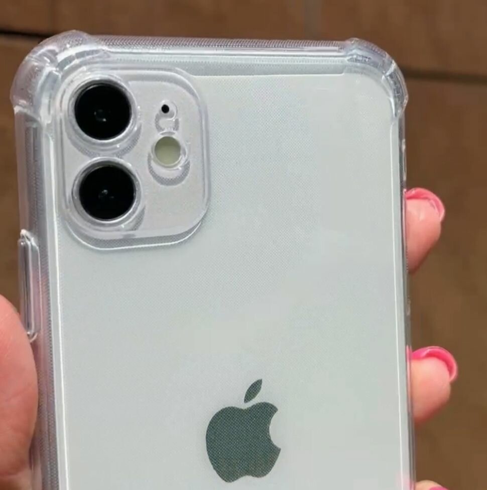 IPhone 11 силиконовый прозрачный чехол для айфон 11 с защитой камеры и углов противоударный с бортами роскошный премиум