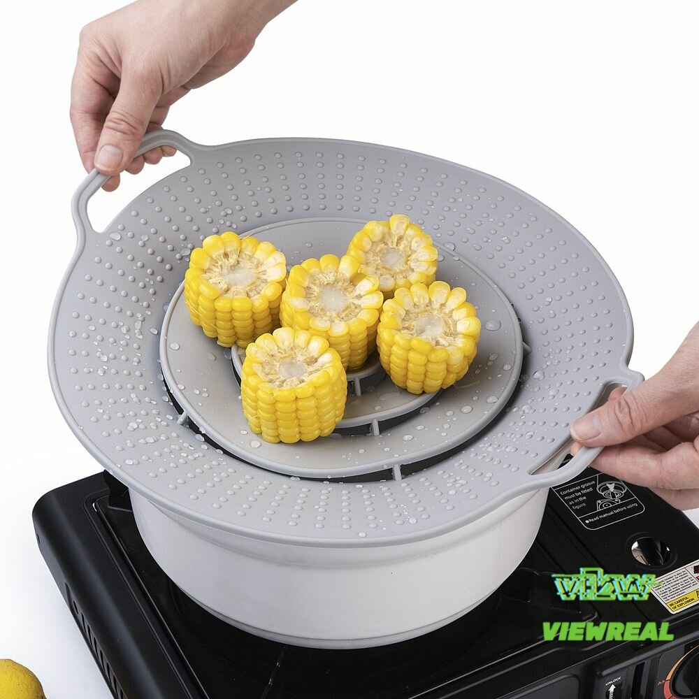 Силиконовая крышка-невыкипайка для защиты от брызг подходит для кастрюль и сковород