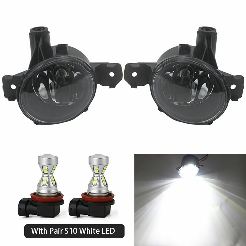 Пара левая и правая противотуманные фары в сборе с лампой для BMW 1 серии E82 E87 E88 X3 E83 X5 E70 Передний бампер с защитой от запотевания