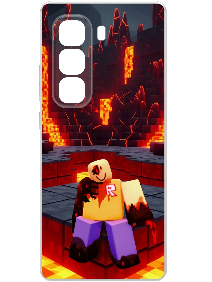 Чехол-накладка Krutoff Clear Case Roblox-Форсакен Джон Доу (Forsaken John Doe) для INFINIX Hot 50 Pro+