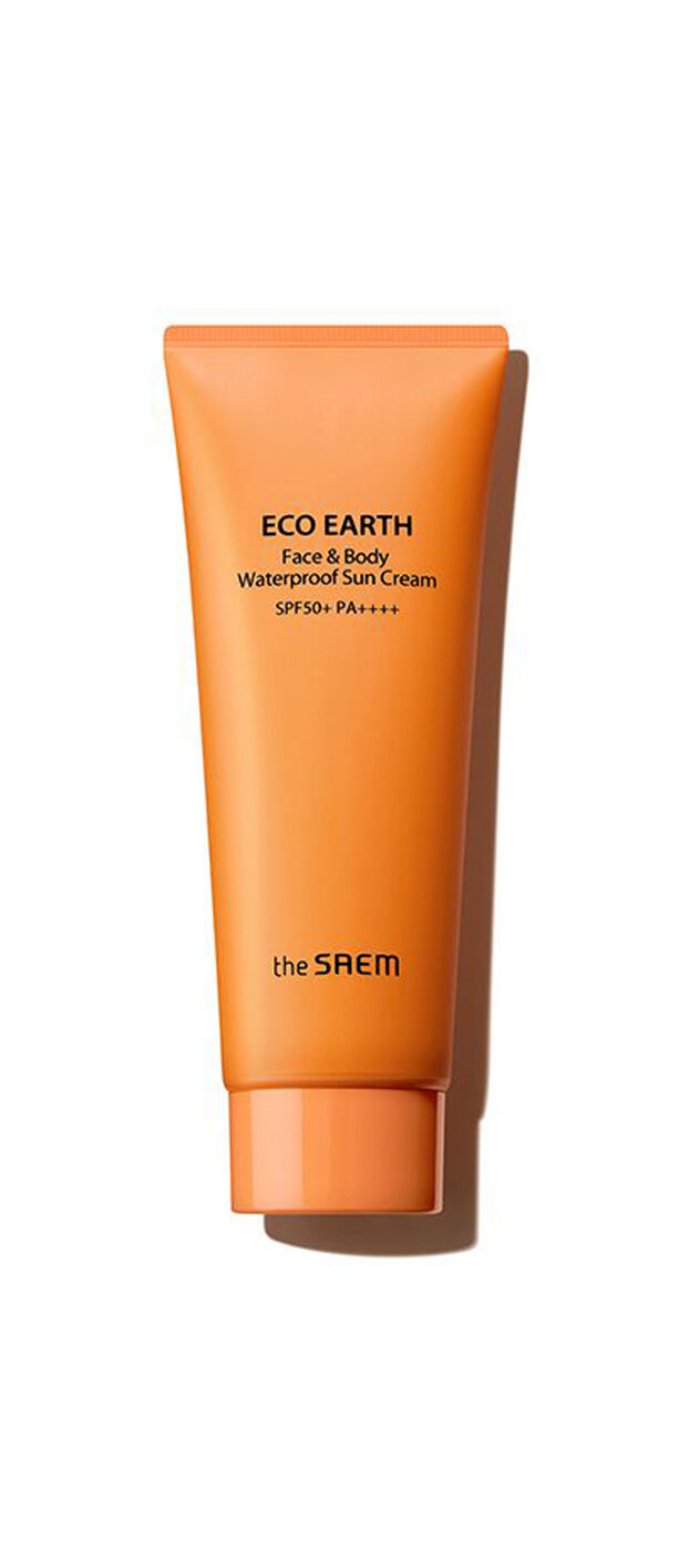 The Saem Eco Earth Face & Body Waterproof Sun Cream SPF50+ PA++++ солнцезащитный крем водостойкий (100г.)