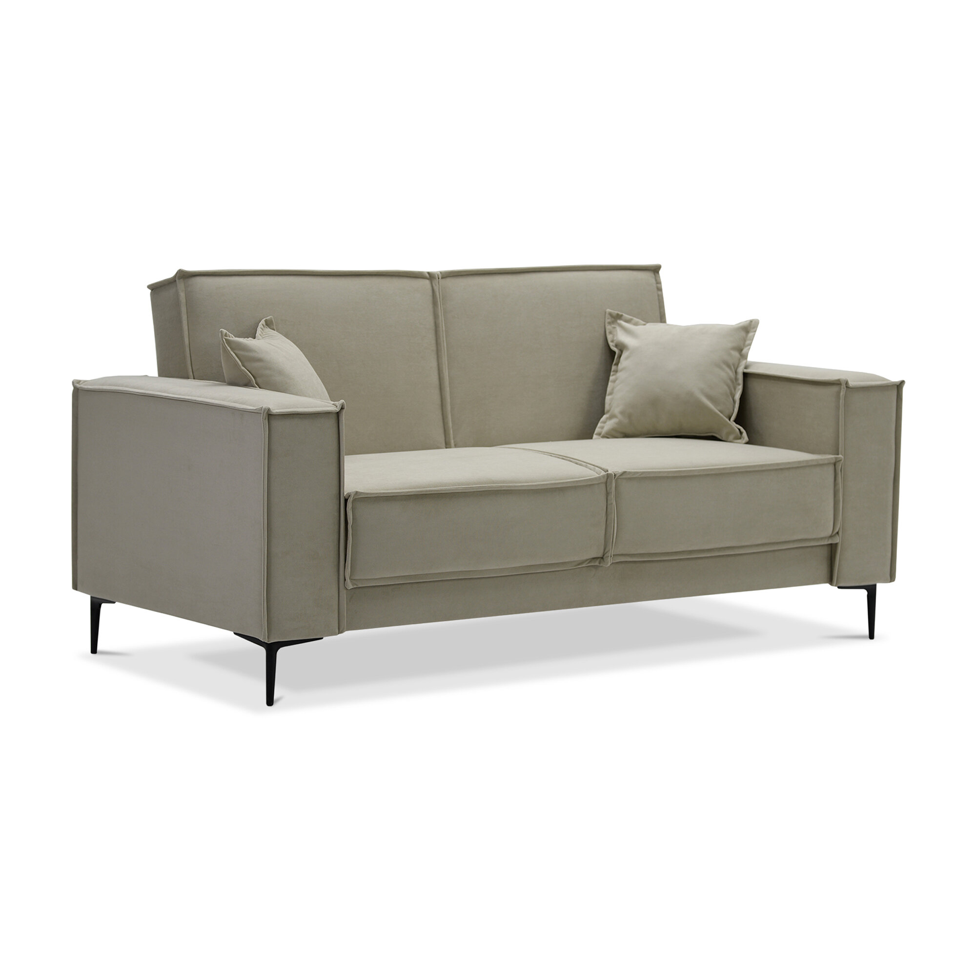 Диван-кровать Авиньон размер: 182х95х90 см, спальное место: 140х195 см, Ultra sand