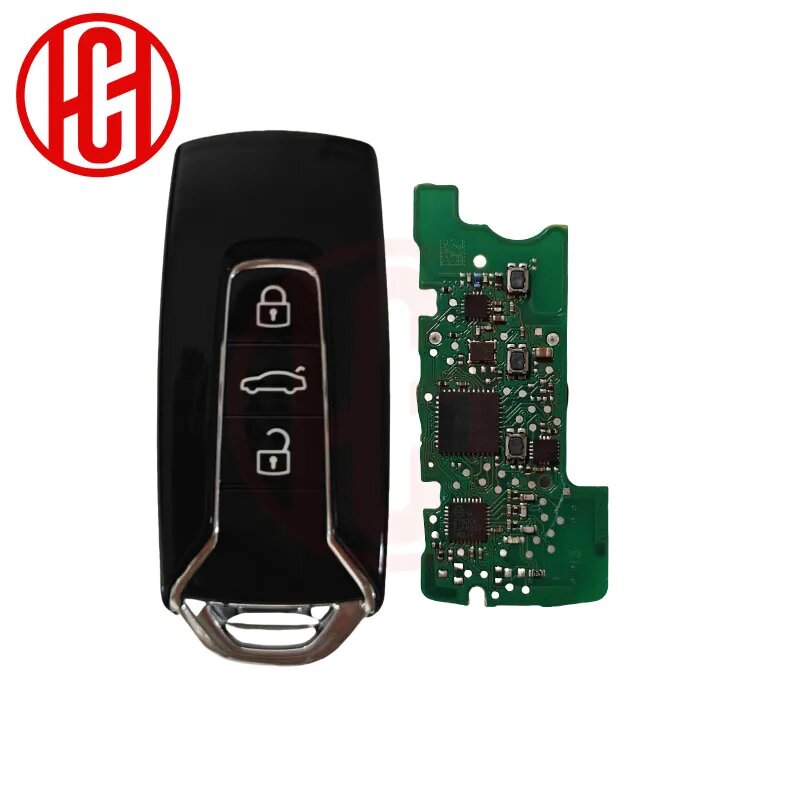 Оригинальная печатная плата 3F0959754E 3F0959754H 3F0959754F 5M чип 434 МГц с дистанционным управлением без ключа для VW Touareg 2018 + MLB 3 кнопки OEM PCB Car Key