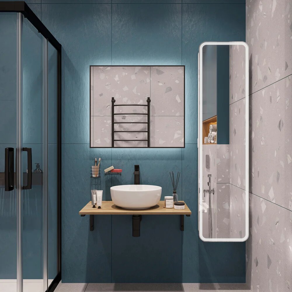 Мебель для ванной комнаты DIWO Элиста 80 светлое дерево, с раковиной Moduo 40 RING