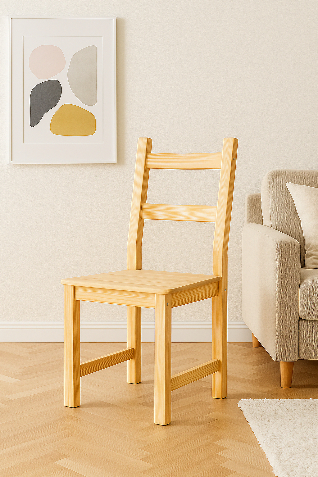 Стул деревянный IKEA IVAR ивар, 95х41х50 см из массива сосны