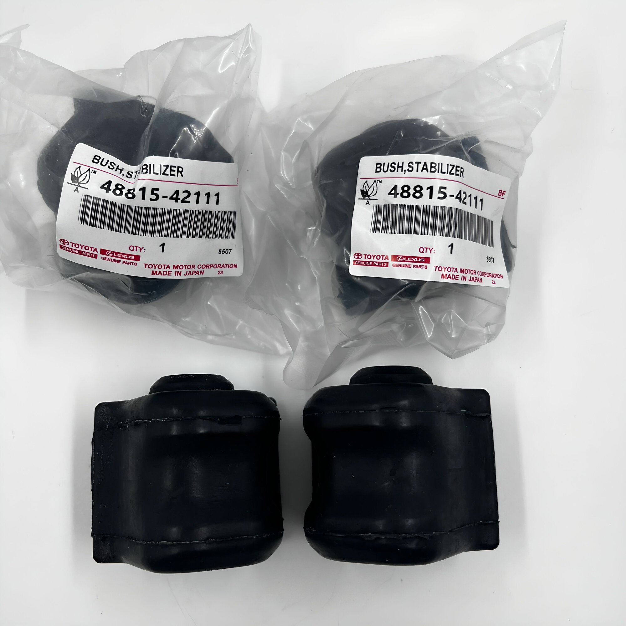 Втулки стабилизатора Toyota 4881542121,4881542111; передние, для Rav 4/Avensis, универсальные, 2 шт