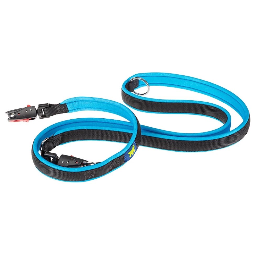 Ferplast поводок нейлоновый Ergofluo Matic GA25/200 Синий, ширина 25 мм, для прогулок