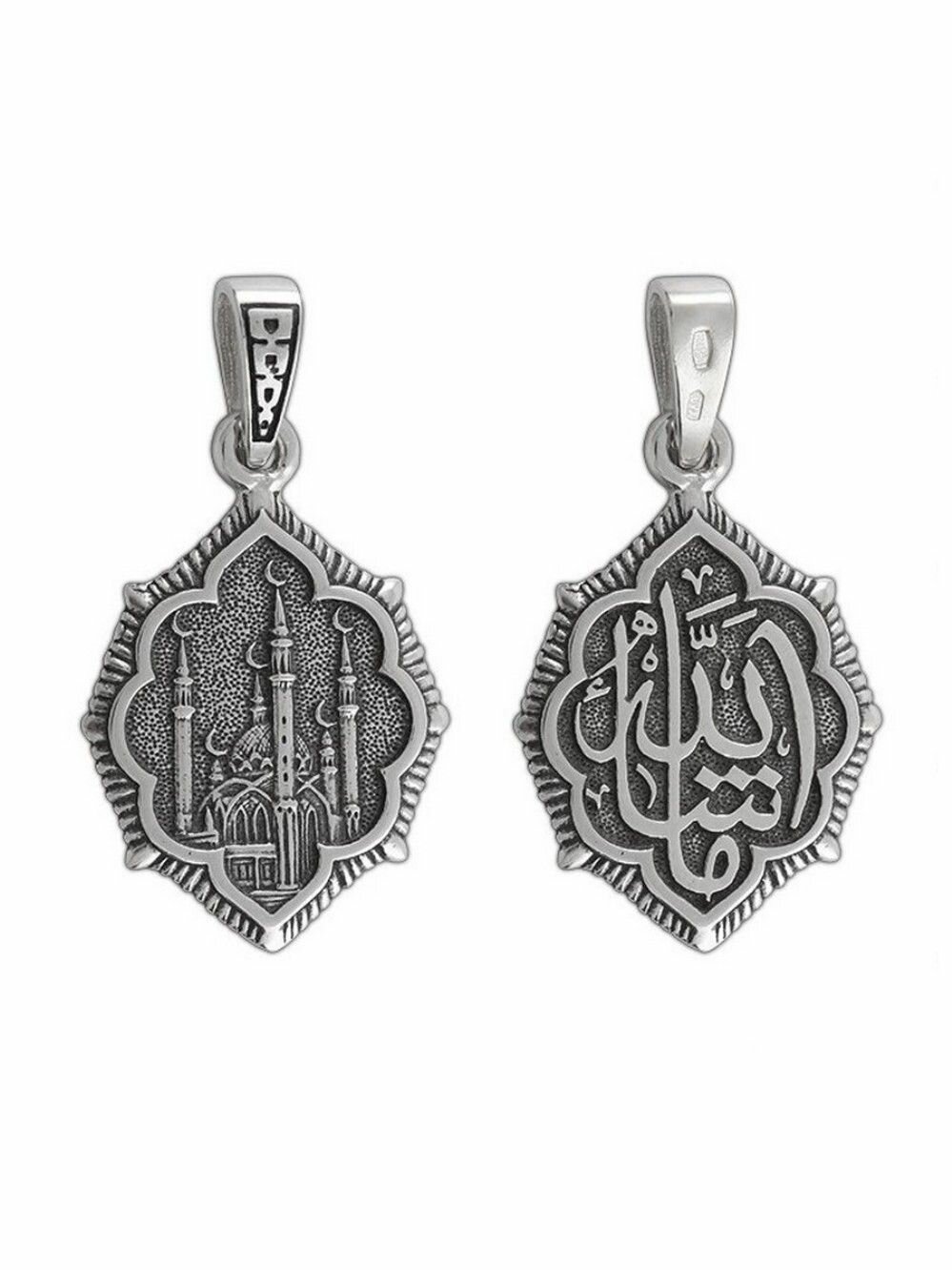 Подвеска, серебро, 925 проба, чернение