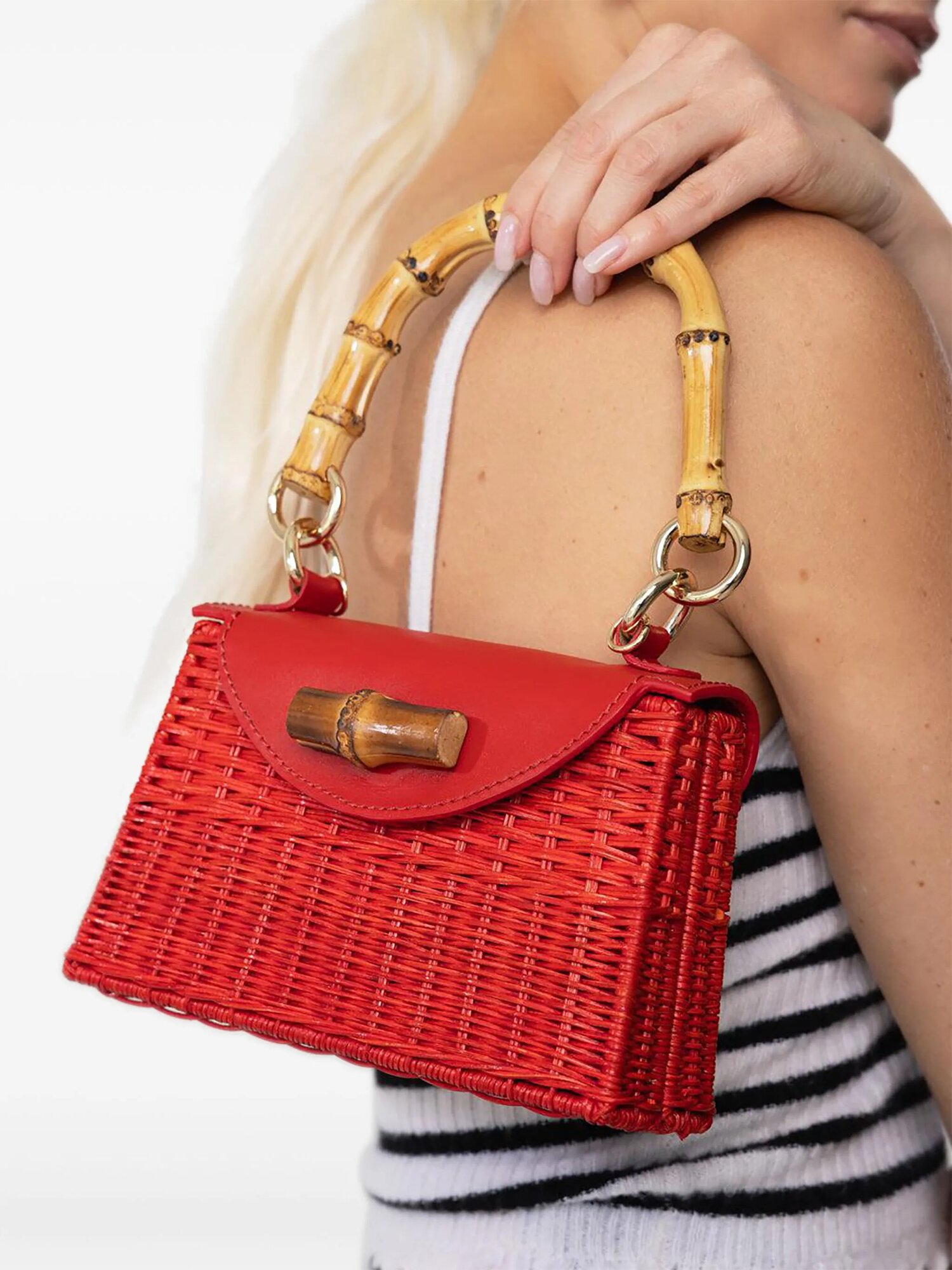 Сумка Serpui Abigail tote bag, красный — фото 1