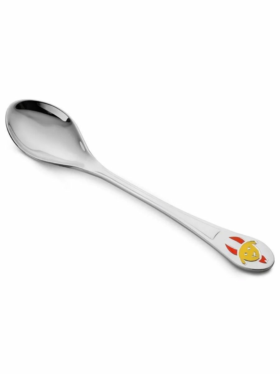 Ложка детская серебряная "Козерог" из серебра 925 пробы