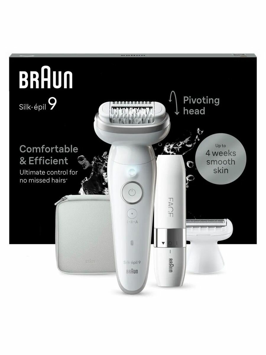 Эпилятор Braun S9 SES 9-341 Silver SmartTouch серебристый