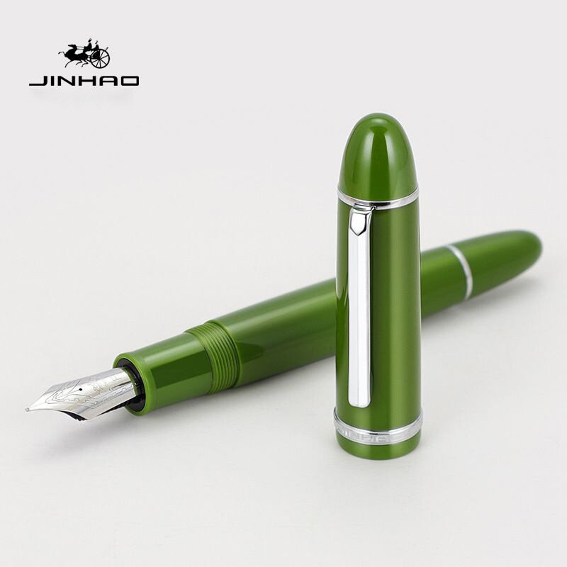 Ручка Jinhao X159 Executive Fountain Pen, акриловая, простая деловая каллиграфическая ручка, перо № 40, универсальный картридж с чернилами