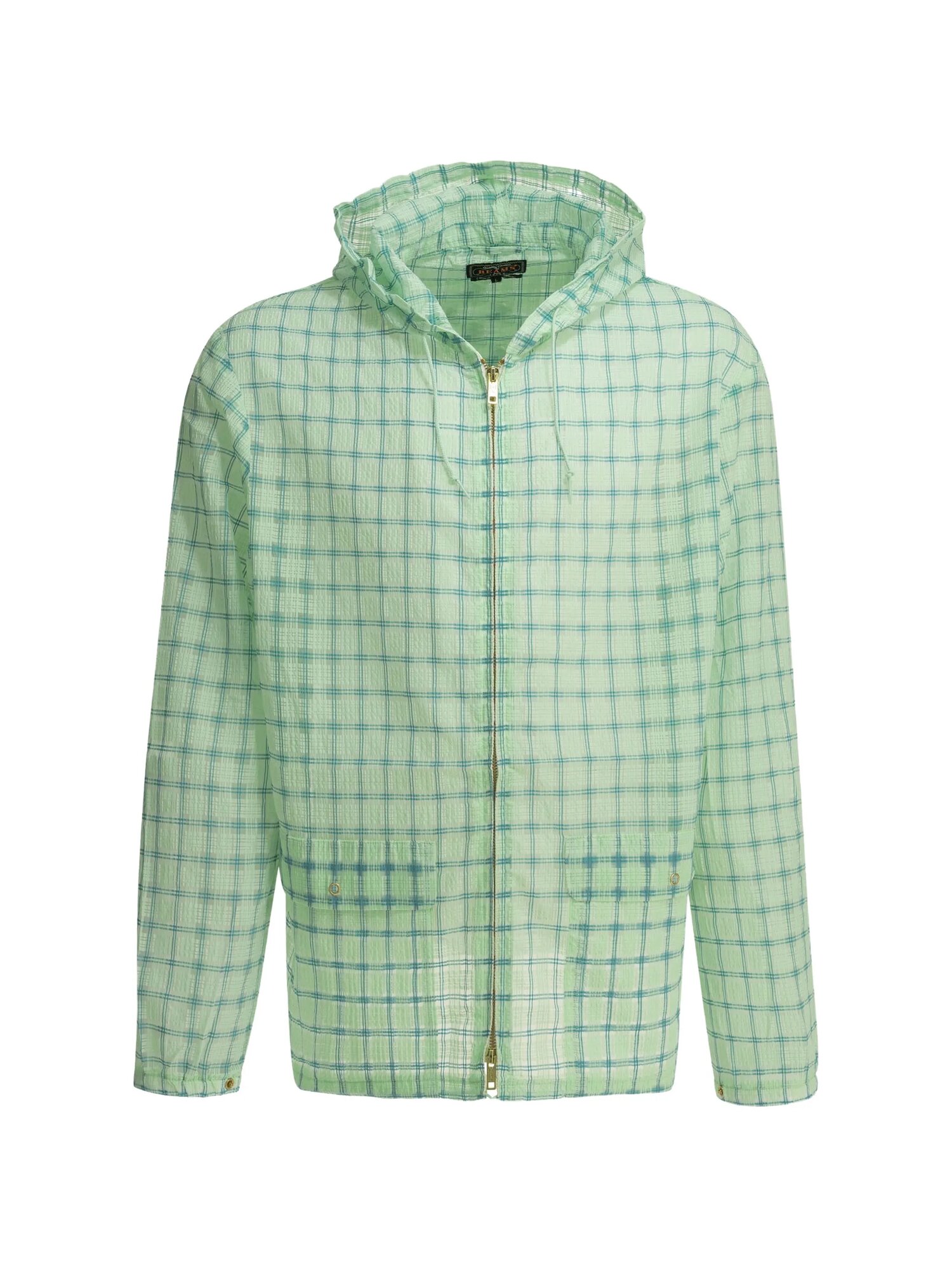 Пальто Check-pattern hooded coat