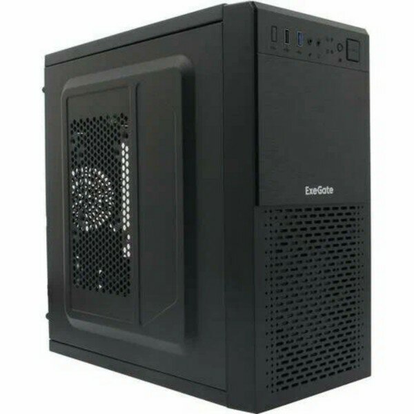 Компьютерный корпус Minitower ExeGate mEVO-7807-XP500 (mATX, БП XP500 с вент. 12см, 1*USB+1*USB 3.0, черный, 1 вент. 12см с RGb подсветкой)