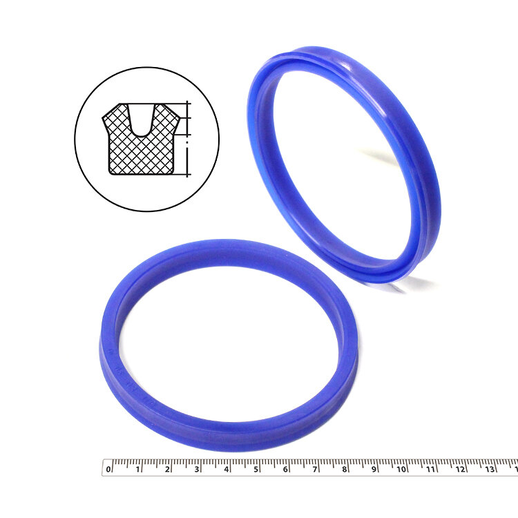Манжета гидравлическая 80х90х10 (манжета цилиндра 90*80*10) тип UN PU (полиуретан) (упаковка 2 шт.)
