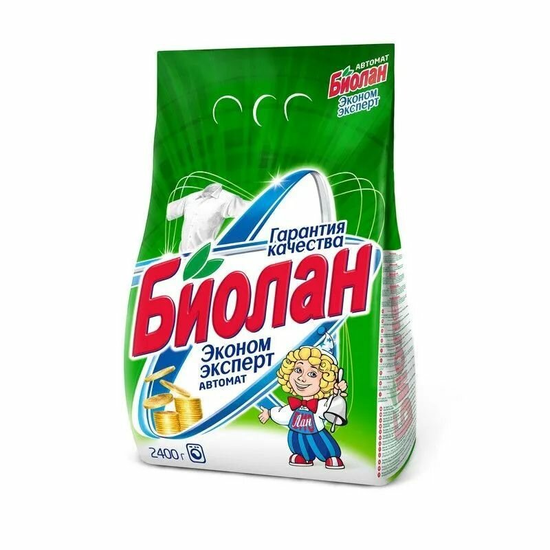Биолан Стиральный порошок Эконом Эксперт, автомат, 2400гр