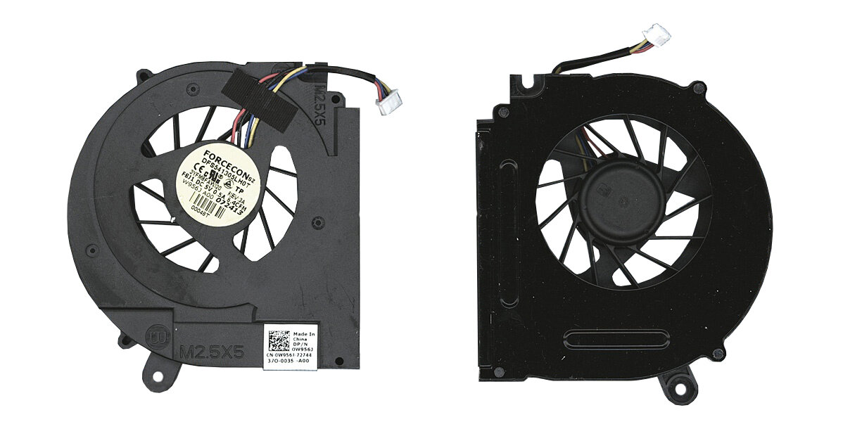 Вентилятор (кулер) для Dell 13. V1. B3579. F. GN (4-pin) CPU I3, I5, I7