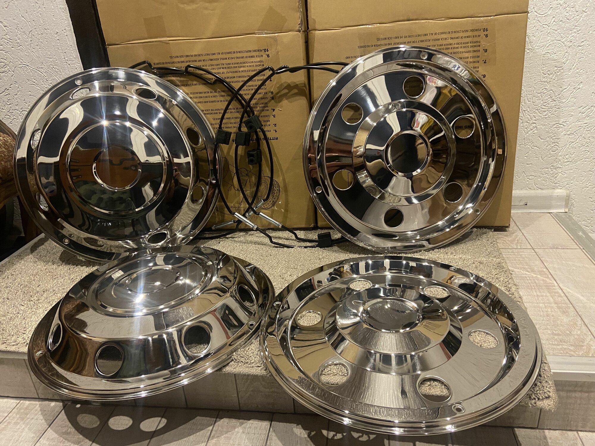 Колпак колеса 17.5 нержавейка. Комплект (4шт)