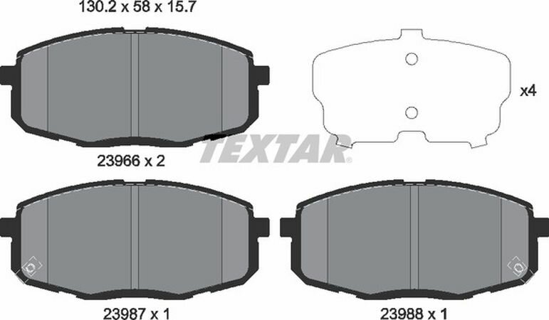 Тормозные колодки дисковые передние HYUNDAI i30 07-, i30 CW