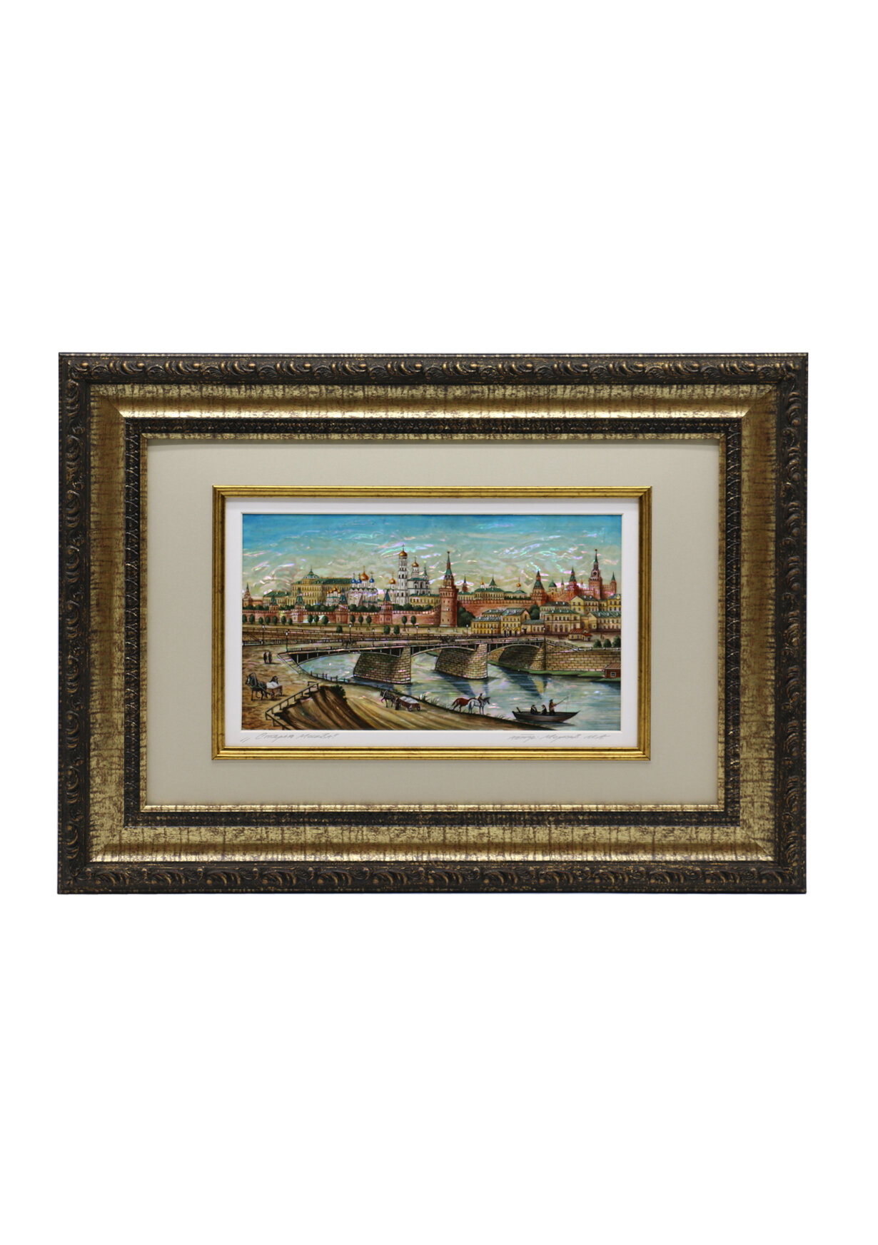 Картина перламутровая Старая Москва, авт. Морозов М. А. (27575)