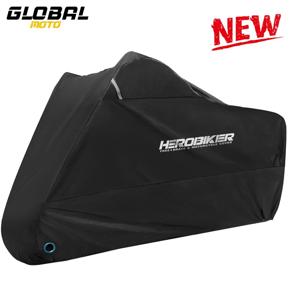 Черный чехол для мотоцикла 2XL (2.1-2.2м) Global Moto