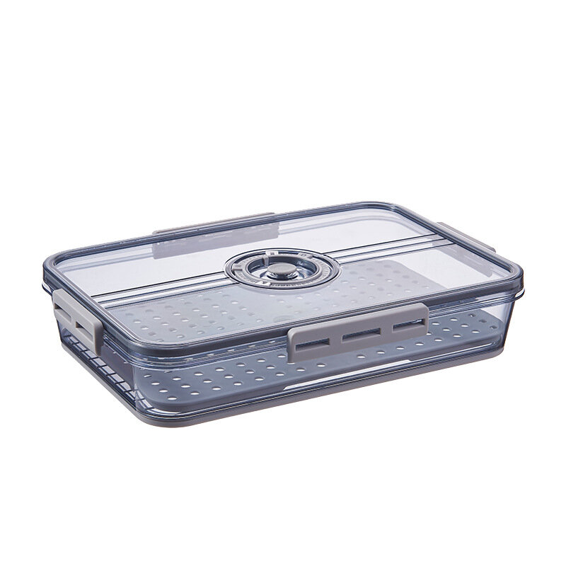 Контейнер для хранения свежести в холодильнике, органайзер для кухни, таймер, замораживающий герметичный контейнер большой емкости, пластиковый прозрачный контейнер для хранения свежести