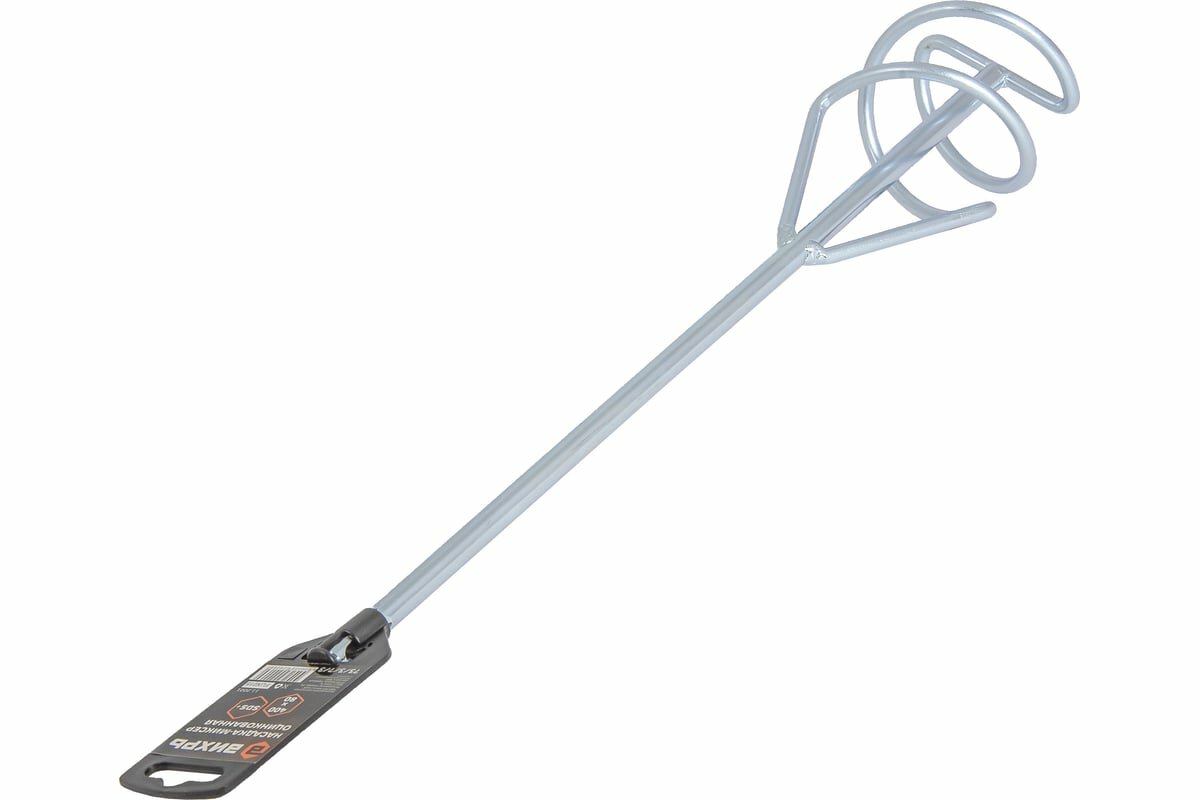 Вихрь насадка-миксер оцинкованная SDS-Plus 400х80 мм 73/3/7/3 для строительных растворов