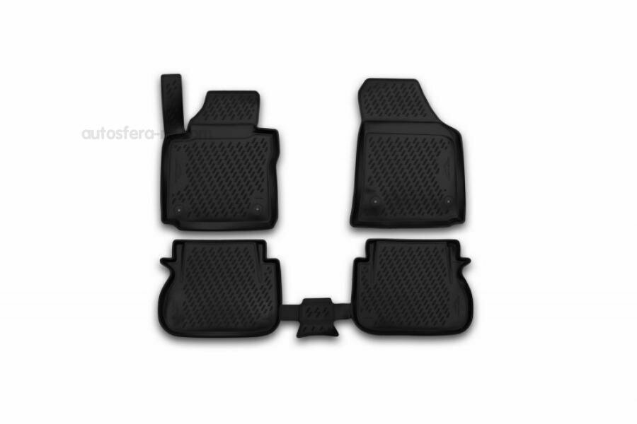 NOVLINE CARVLK00003 Коврики в салон VOLKSWAGEN Caddy, 2015-, 4 шт. (полиуретан)