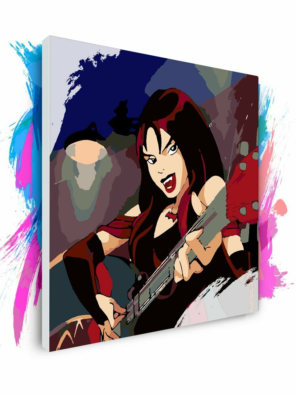 Картина по номерам на холсте Скуби Ду Hex girls Торн, 40 х 40 см