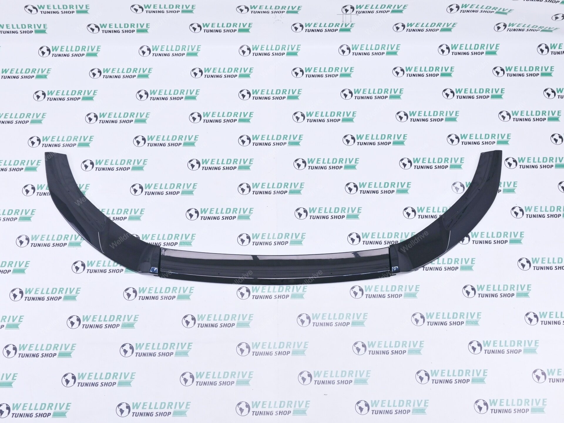 Губа переднего бампера Volkswagen VW Golf 7 MK7 GTI R черный глянец