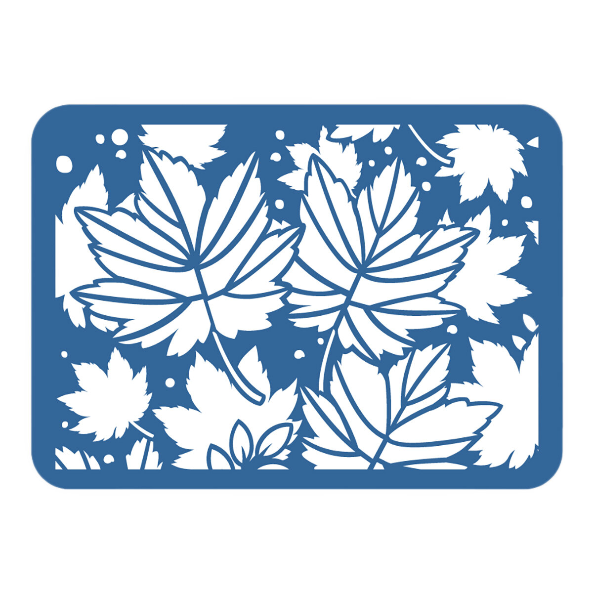 Трафарет-Дизайн Трафарет 16×22 см Фон с кленовыми листьями КИ-36-NG36 для интерьеров