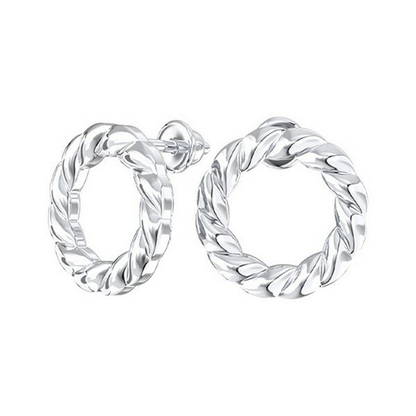 Серьги пусеты JEWELIN, серебро, 925 проба