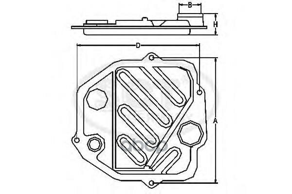 Фильтр АКПП VW A4/VW T5/SHARAN SCT арт. sg1056