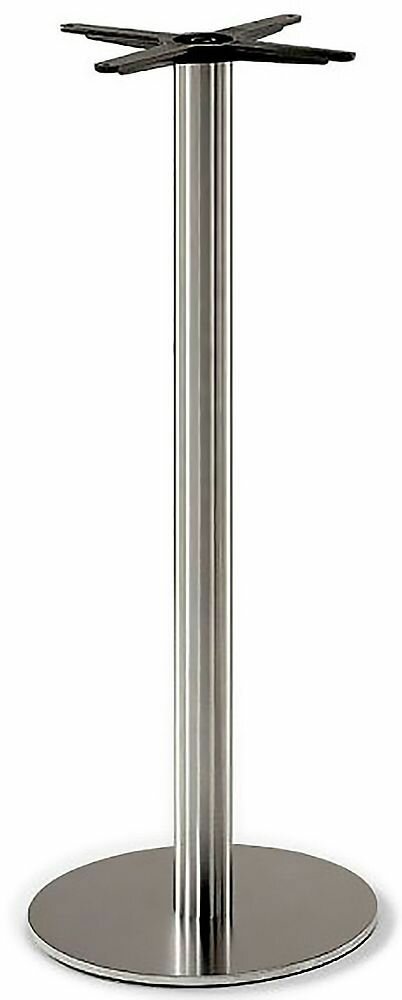 Барное подстолье 1252EM STOOL MARKET хромированный, круглая столешница, круглое основание