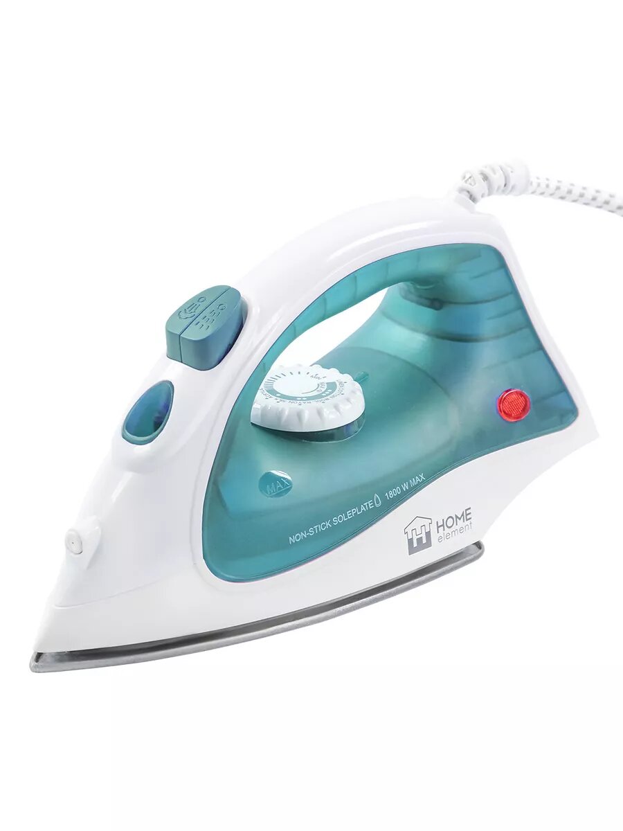 Утюг HOME ELEMENT HE-IR217, нержавеющая сталь, 150 мл, 1800 Вт