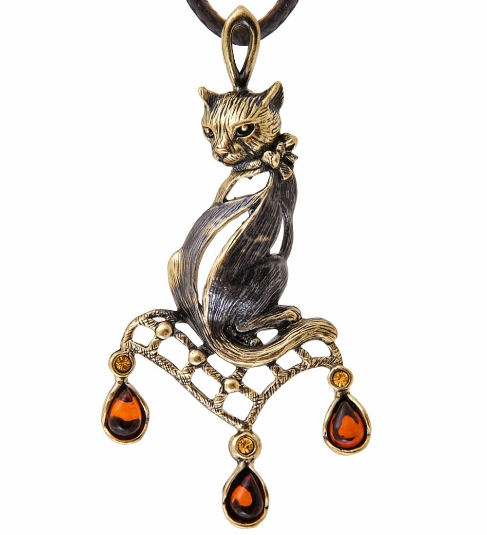 Колье, янтарь