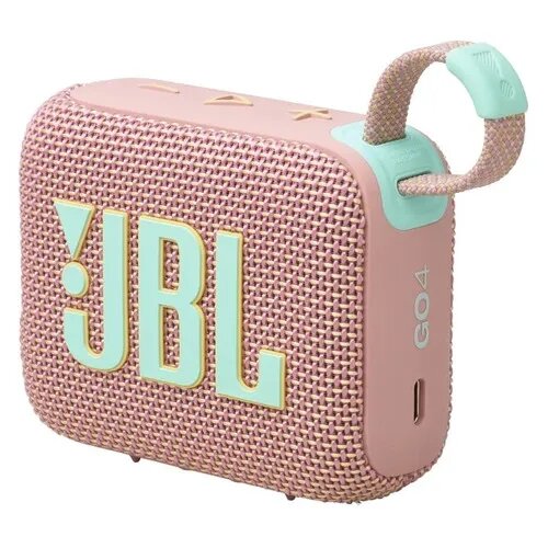 Колонка портативная JBL Go 4, 4.2Вт, розовый [jblgo4pink]