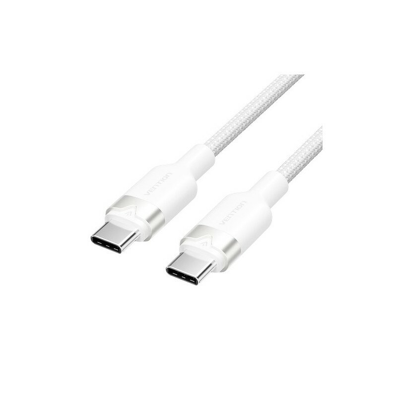 Vention Кабель соединительный Type-C-Type-C Vention TRDWF, 60Вт, 3А, белый (1.0м) (ret)