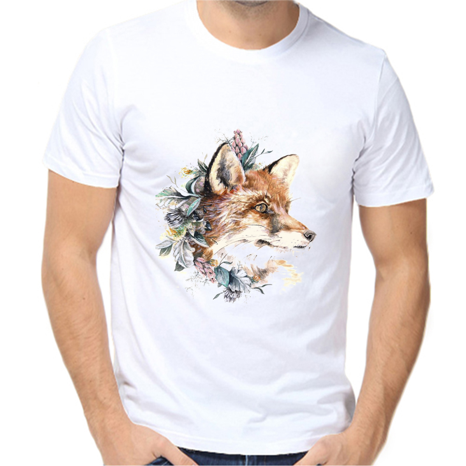 Футболка с изображением лисы