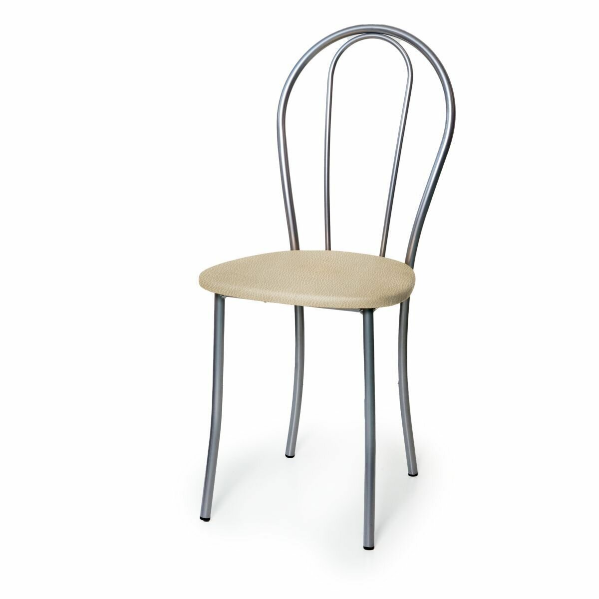 Стул - металлокаркас "венский" (окрас металлик) экокожа 101 (Бител)