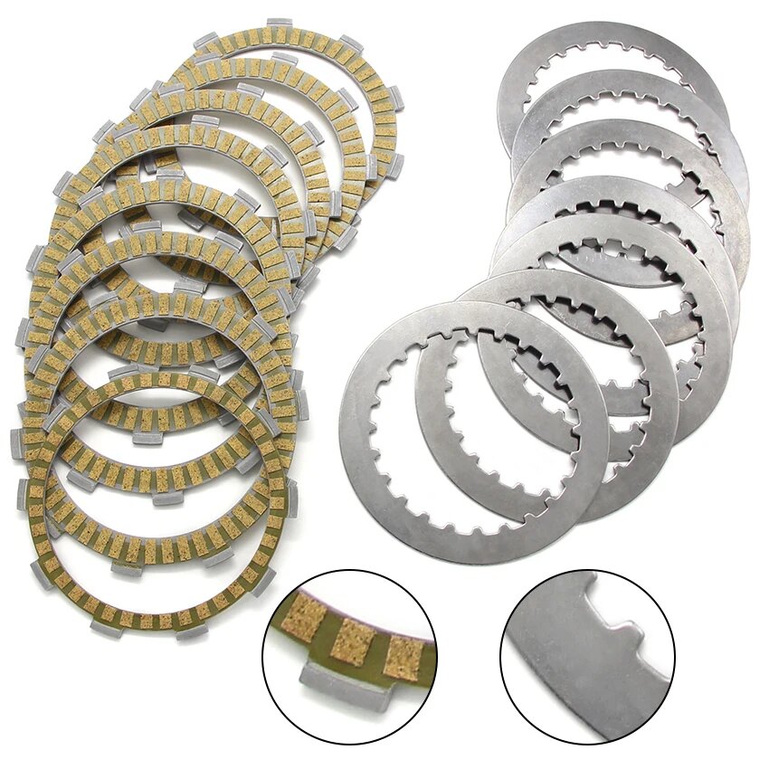 Комплект дисков сцепления для мотоцикла Honda NTV600 Revere NTV650 NT650 Hawk GT Deauville XL650V XRV650 NT700 XL700V NT700V Transalp ABS