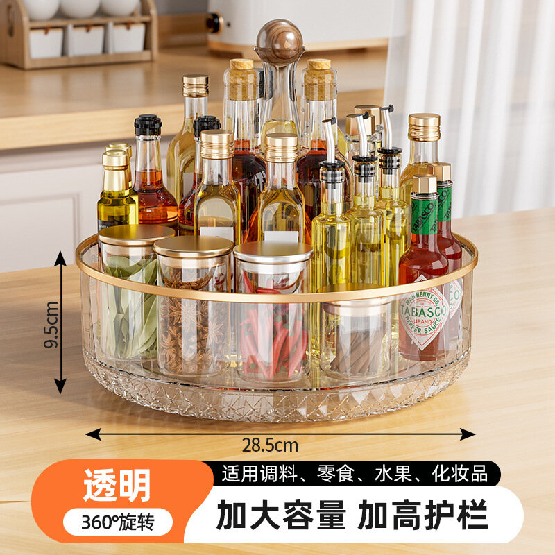 Вращающаяся полка для специй, органайзер для хранения, домашняя коллекция, приправы, многофункциональные гаджеты для столешницы