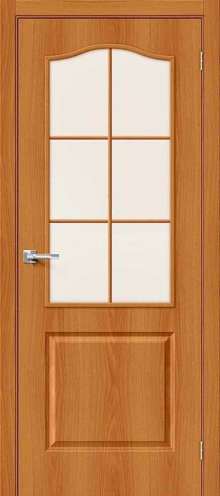 Межкомнатная Дверь Финиш Флекс Bravo 32С Л-02 МиланОрех / Magic Fog 600x2000мм (Полотно+Коробка+5 Наличников) / Браво.
