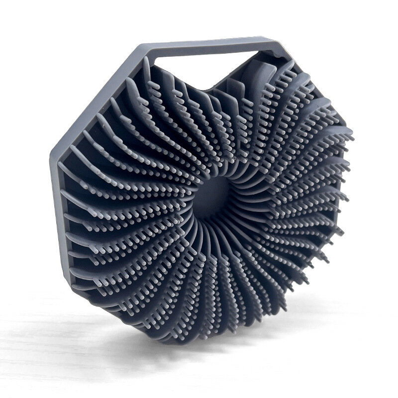 Горячая продажа: Шампунь для ванны, умывание лица, массаж, глубокое очищение, отшелушивающая силиконовая мягкая щетка с подвесным чехлом