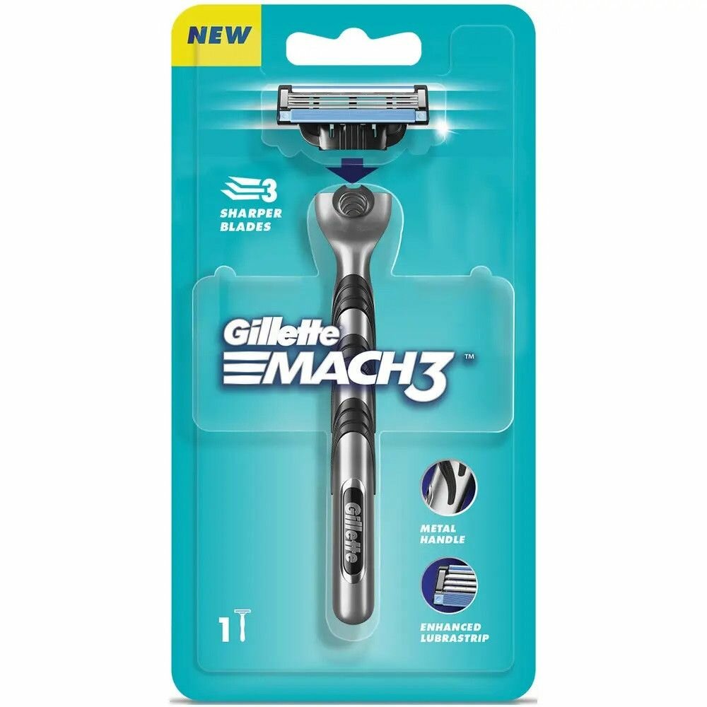 Бритвенный станок Gillette Mach3 с 1 сменной кассетой
