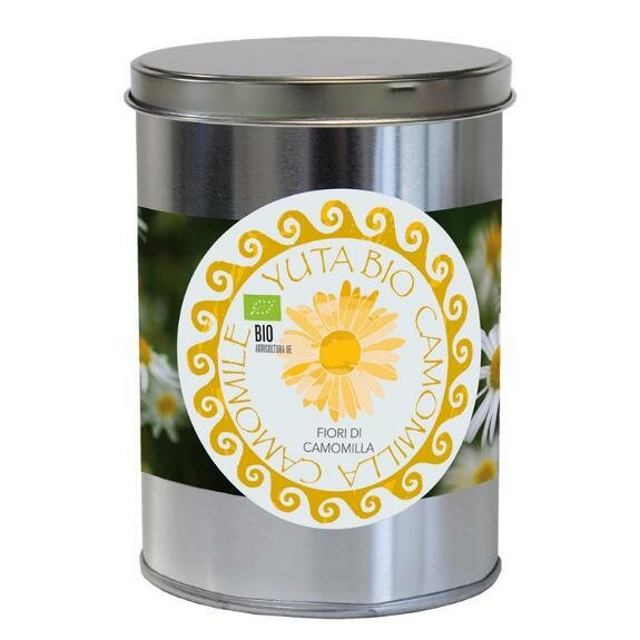 Чай растительный органический, ромашка, YUTA BIO CAMOMILLA, Pascucci 80 гр в банке, Италия