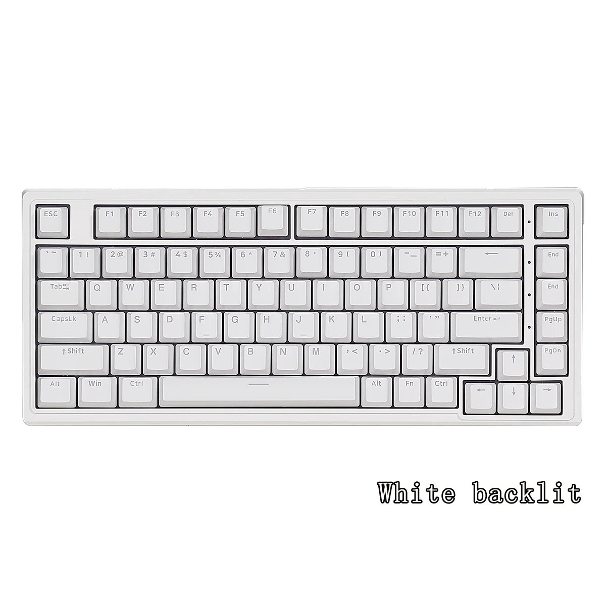 HEXGEARS M2 механическая клавиатура 87кл. Red Switch, White